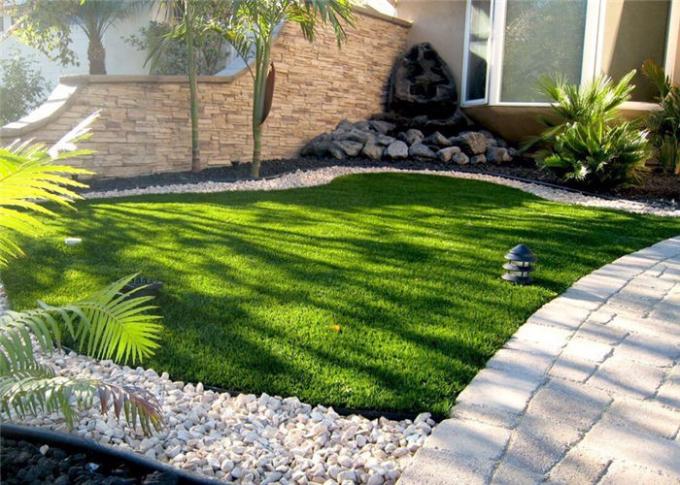 S shape four colors artificial turf 30mm light green with cream yellow ...